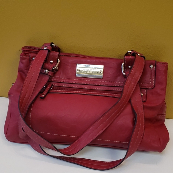 Bags | Rosetti Red Satchel Handbag | Poshmark